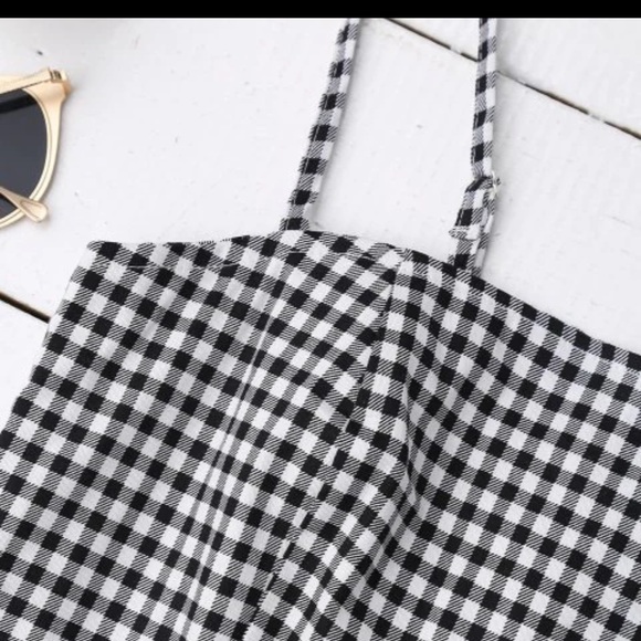 Zaful | Dresses | Back Zipper Checkered Slip Mini Dress | Poshmark